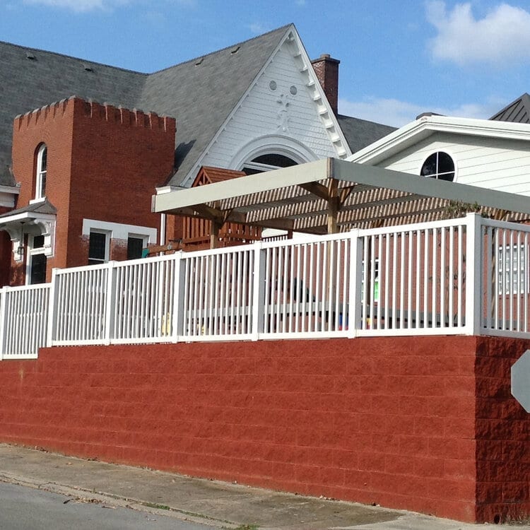 Biscayne Pool Fence Post - Color Guard Railing